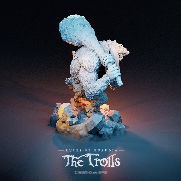3D Printable Ros'Go, the Brute - Ruins of Guardia: The Trolls by Dalla ...