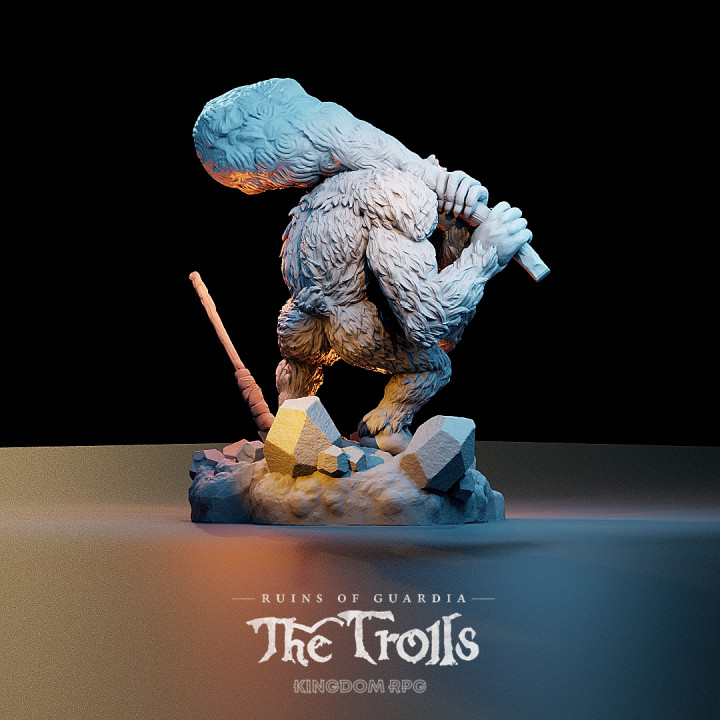 3D Printable Ros'Go, the Brute - Ruins of Guardia: The Trolls by Dalla ...