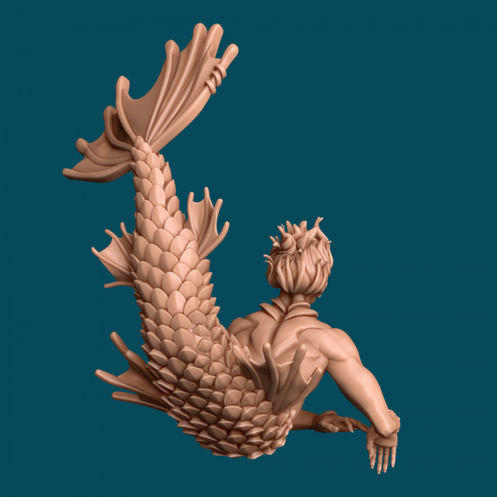 3D Printable Finley, a friendly fish-guy by Awkward Penguin's Minis