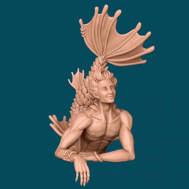 3D Printable Finley, a friendly fish-guy by Awkward Penguin's Minis