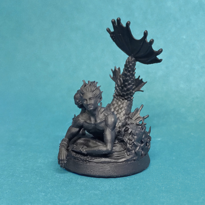 3D Printable Finley, a friendly fish-guy by Awkward Penguin's Minis
