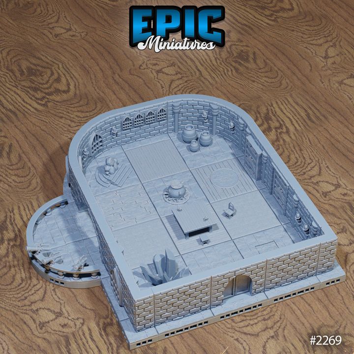 3D Printable Modular Wizard Room Tiles / Sorcerer Hideout / Magician ...
