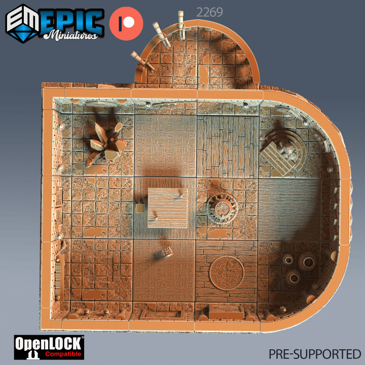 3D Printable Modular Wizard Room Tiles / Sorcerer Hideout / Magician ...