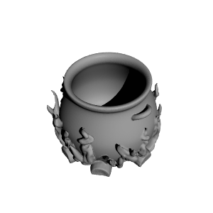 3D Printable cauldron by Eric Bourdon