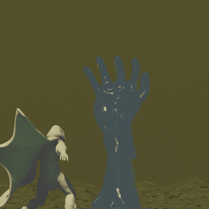 3D Printable Massive Mage Hand, Spell Effect by Ranger Fox