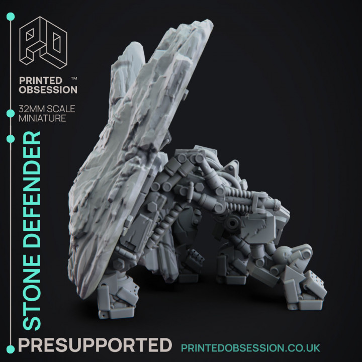 3D Printable Clockwork Stone Defender - Artificer Creature ...