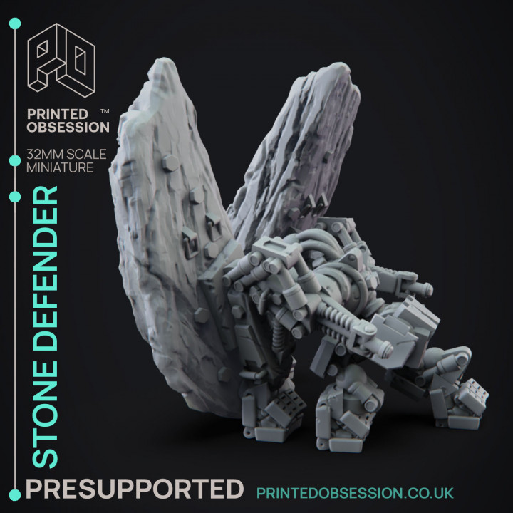 3D Printable Clockwork Stone Defender - Artificer Creature ...