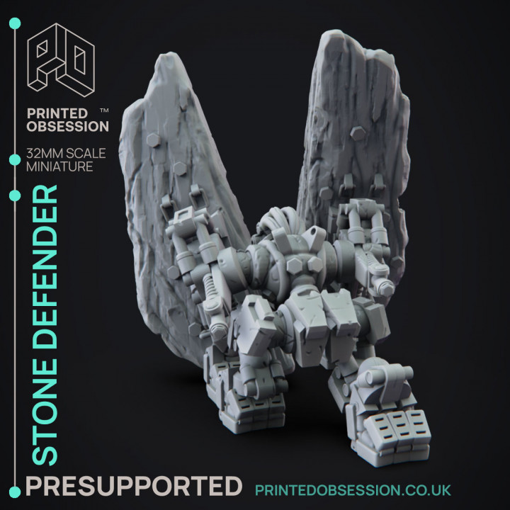 3D Printable Clockwork Stone Defender - Artificer Creature ...