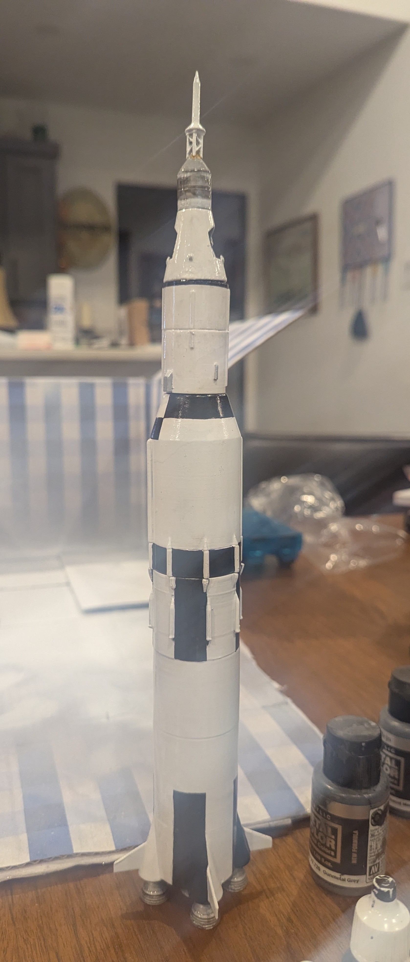 3D Printable Saturn V with Stages by Louis