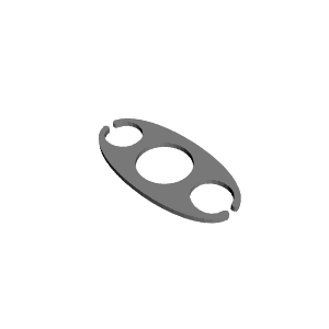 3D Printable Earbud Wrap (Flat) by AlexT