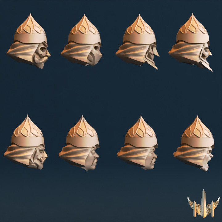 3D Printable Eternal Janissary Head C by Triple Spire Workshop