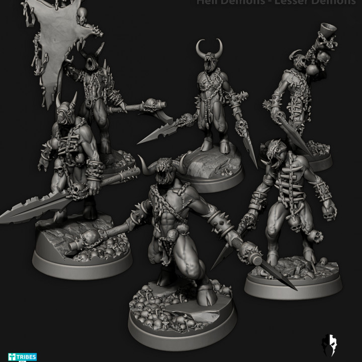 3D Printable Hell Beasts - Lesser Demons by Edge Miniatures