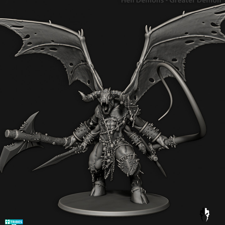 3D Printable Hell Beasts - Greater Demon by Edge Miniatures