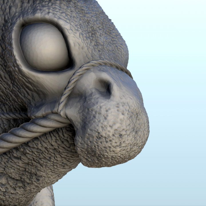 3D Printable Alien with rocket mounted on two-legged animal (20) (+ pre ...