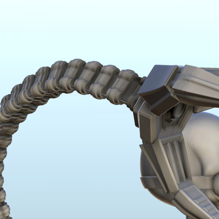 3D Printable Alien Dr Octopus with glasses and claws (21) (+ pre ...