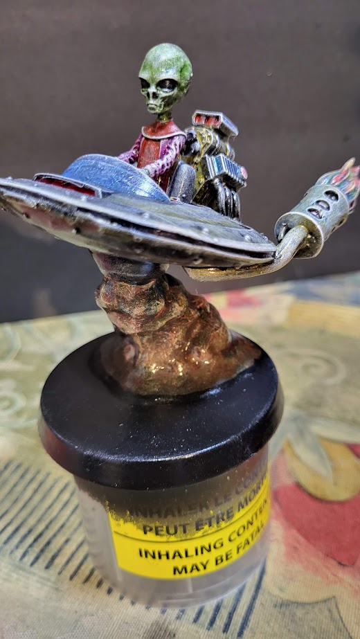 3D Printable Alien shuttle with pilot and double reactor (24) (+ pre ...