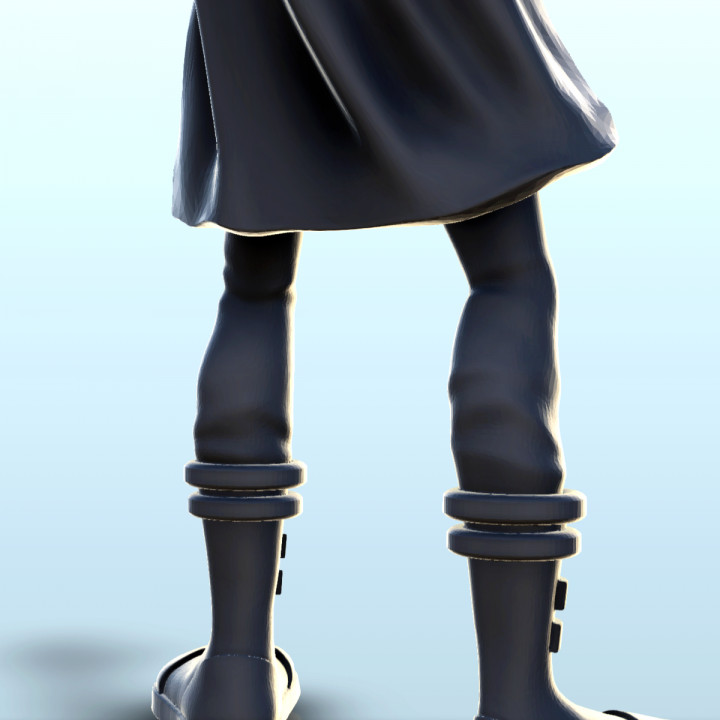 3D Printable Alien telepath with telepathy helmet (29) (+ pre-supported ...