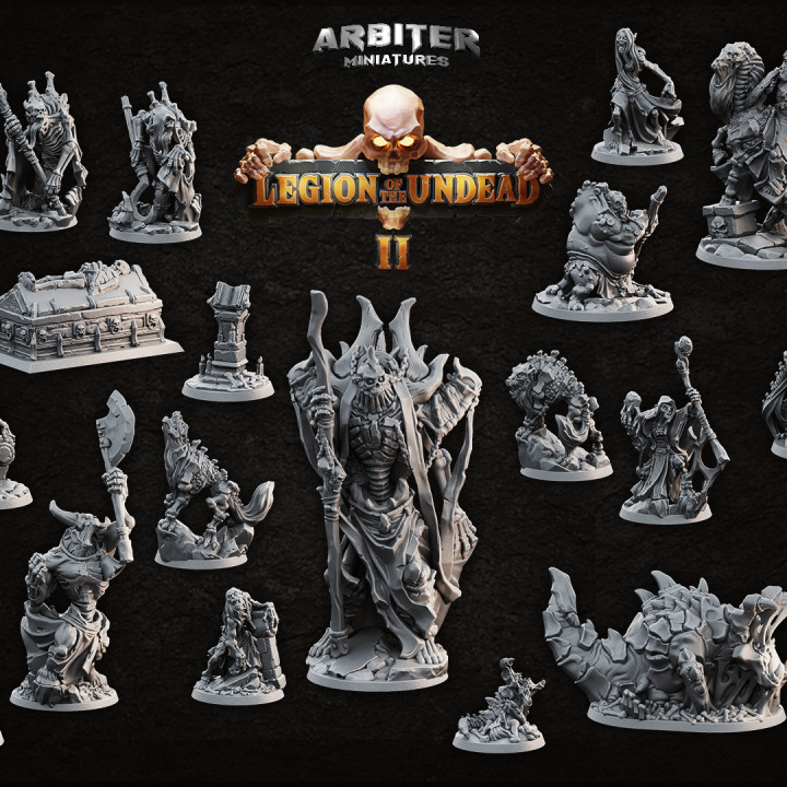 3D Printable Arbiter Miniatures Kickstarter 5: Legion of the Dead, Part ...