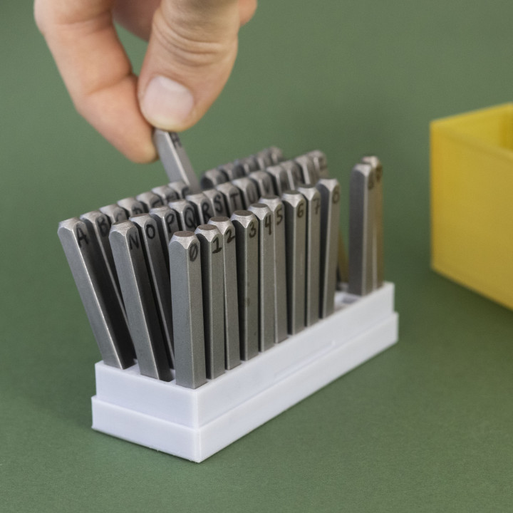 3D Printable Metal Stamp Case and Stand // Easier to Use + Compact ...