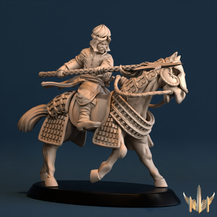 3D Printable Human Mount Pose 10 by Triple Spire Workshop
