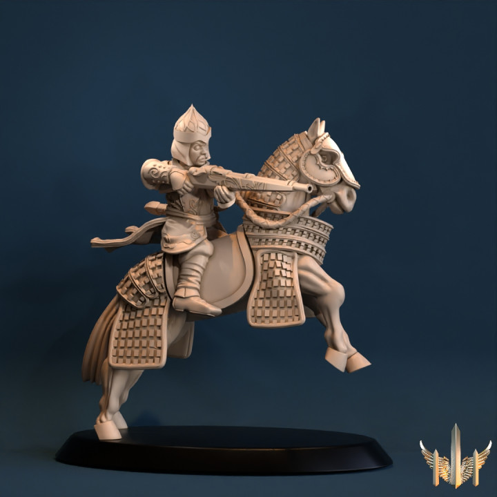 3D Printable Human Mount Pose 9 by Triple Spire Workshop
