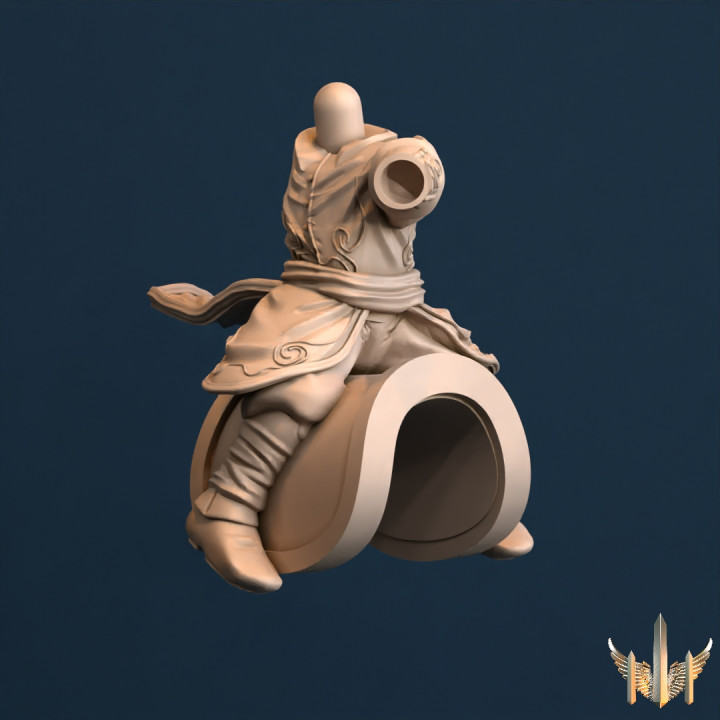 3D Printable Human Mount Pose 8 by Triple Spire Workshop