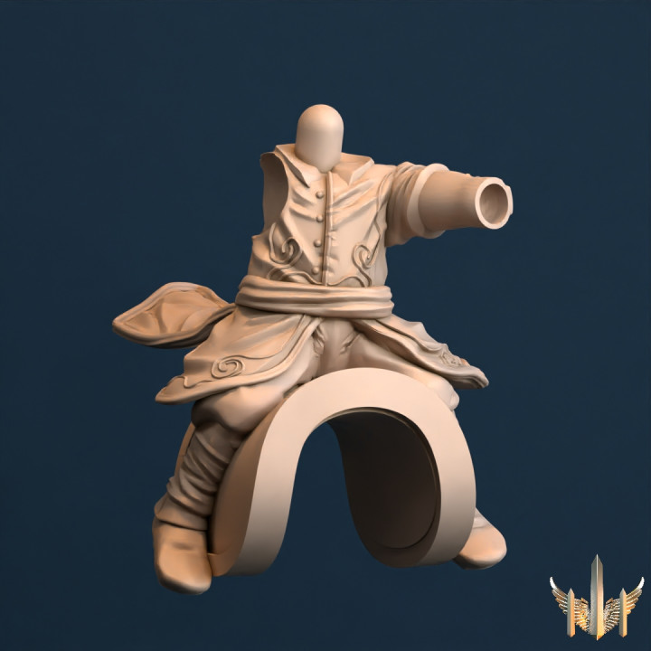 3D Printable Human Mount Pose 7 by Triple Spire Workshop