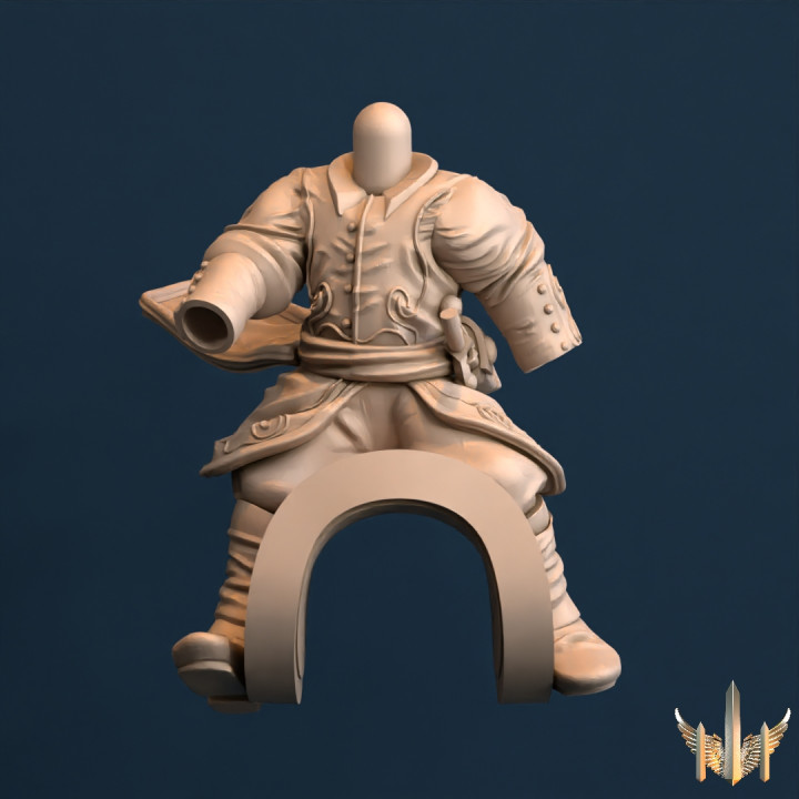 3D Printable Human Mount Pose 5 by Triple Spire Workshop