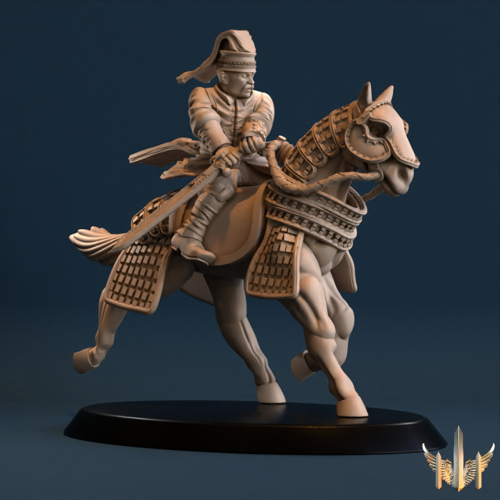 3D Printable Human Mount Pose 3B by Triple Spire Workshop