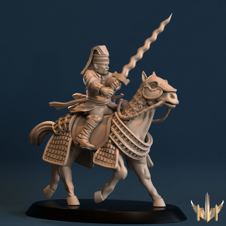 3D Printable Human Mount Pose 3A by Triple Spire Workshop