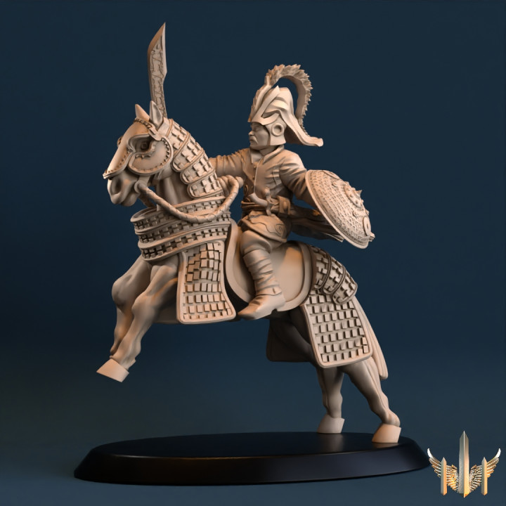 3D Printable Human Mount Pose 2 by Triple Spire Workshop