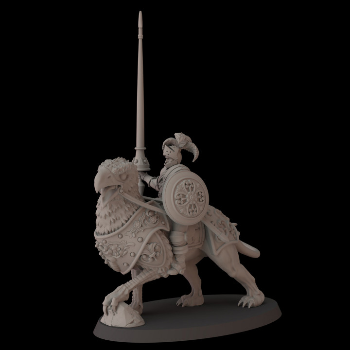 3D Printable Griffon Knights. by Fantasy Cult Miniatures