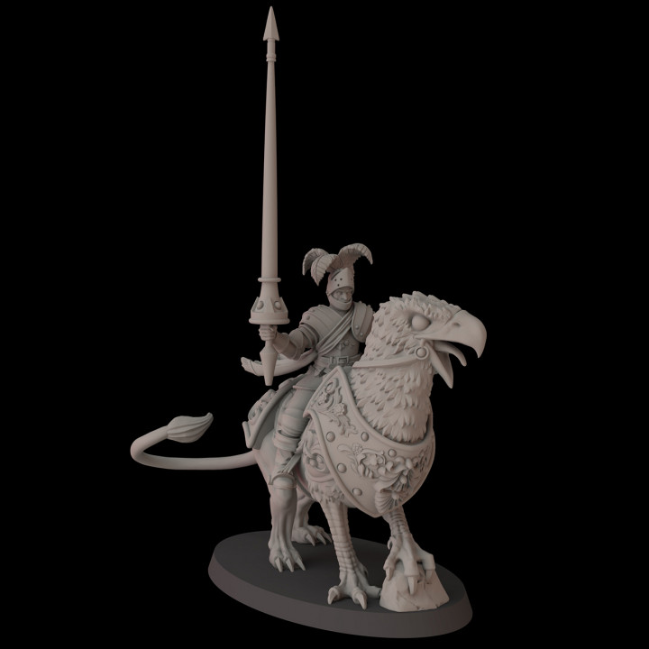 3D Printable Griffon Knights. by Fantasy Cult Miniatures