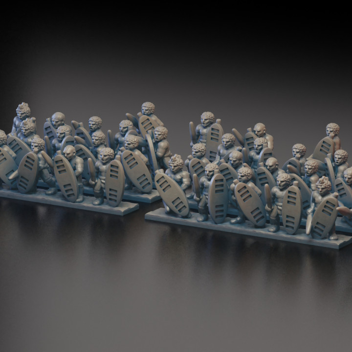 3D Printable Unmarried Zulu Warriors by Wakes Emporium