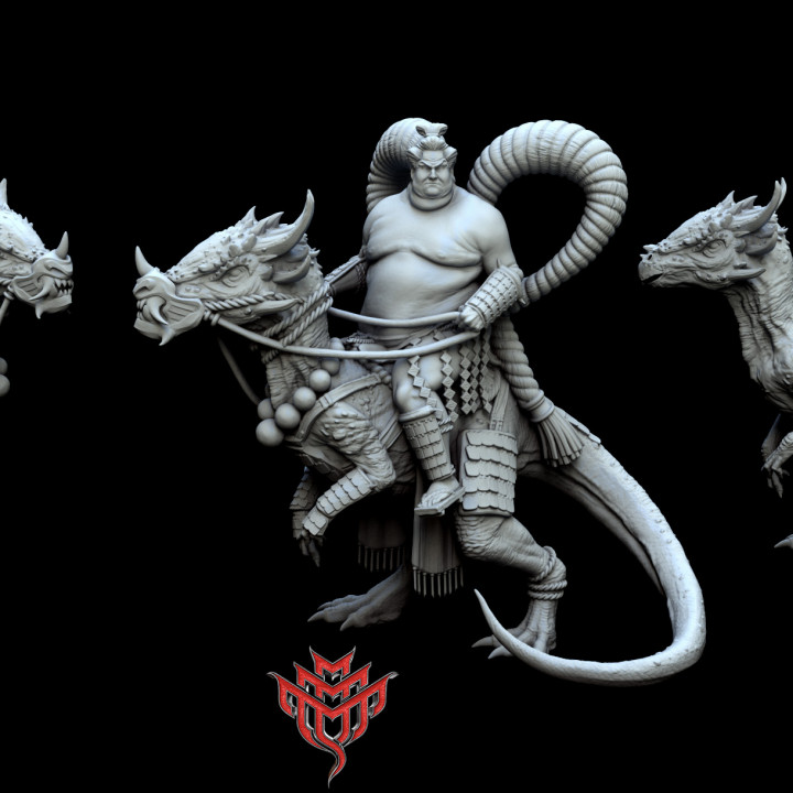 3D Printable Rollo and Bane (Pose 1 of 2/ with and without rider) by ...