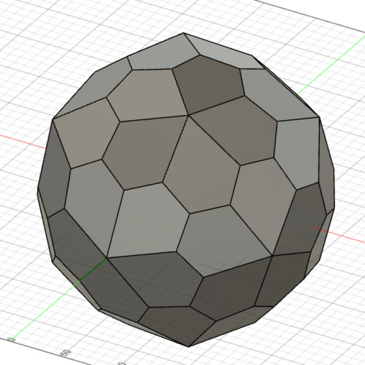 3D Printable Pentagonal Hexecontahedron by エゾ工作室