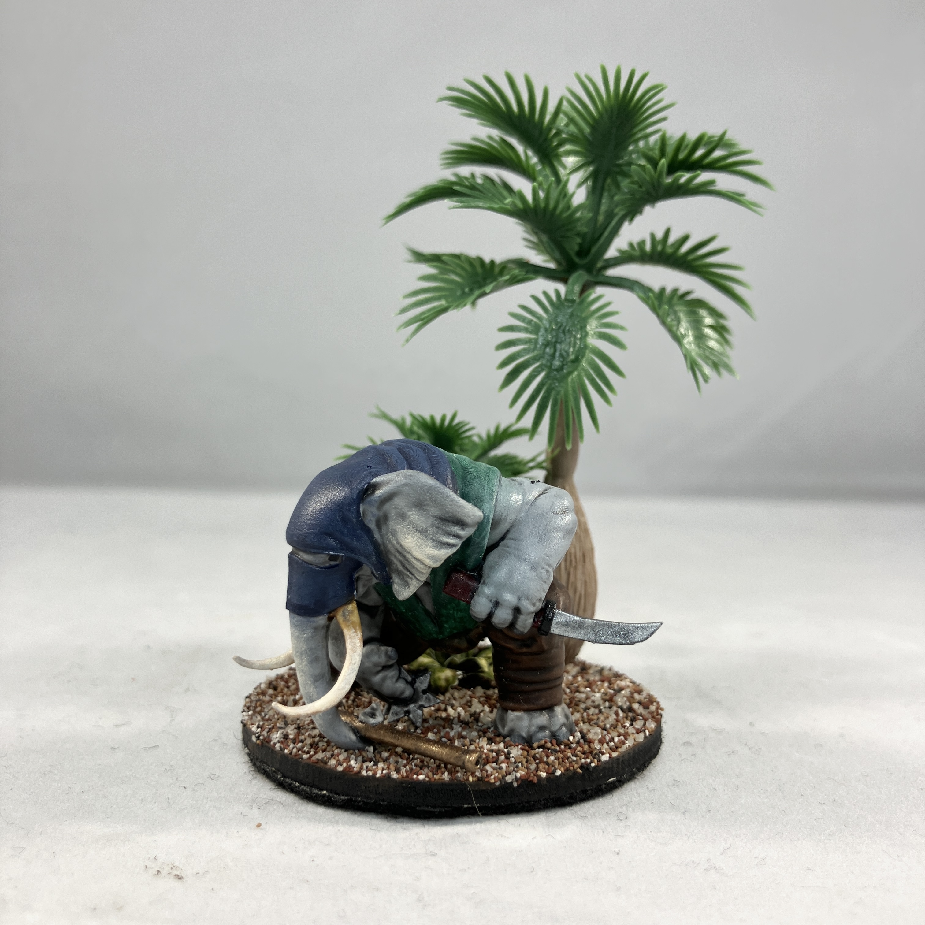 3D Printable Loxodon Ninja - Tabletop Miniature (Pre-Supported) by YKS ...