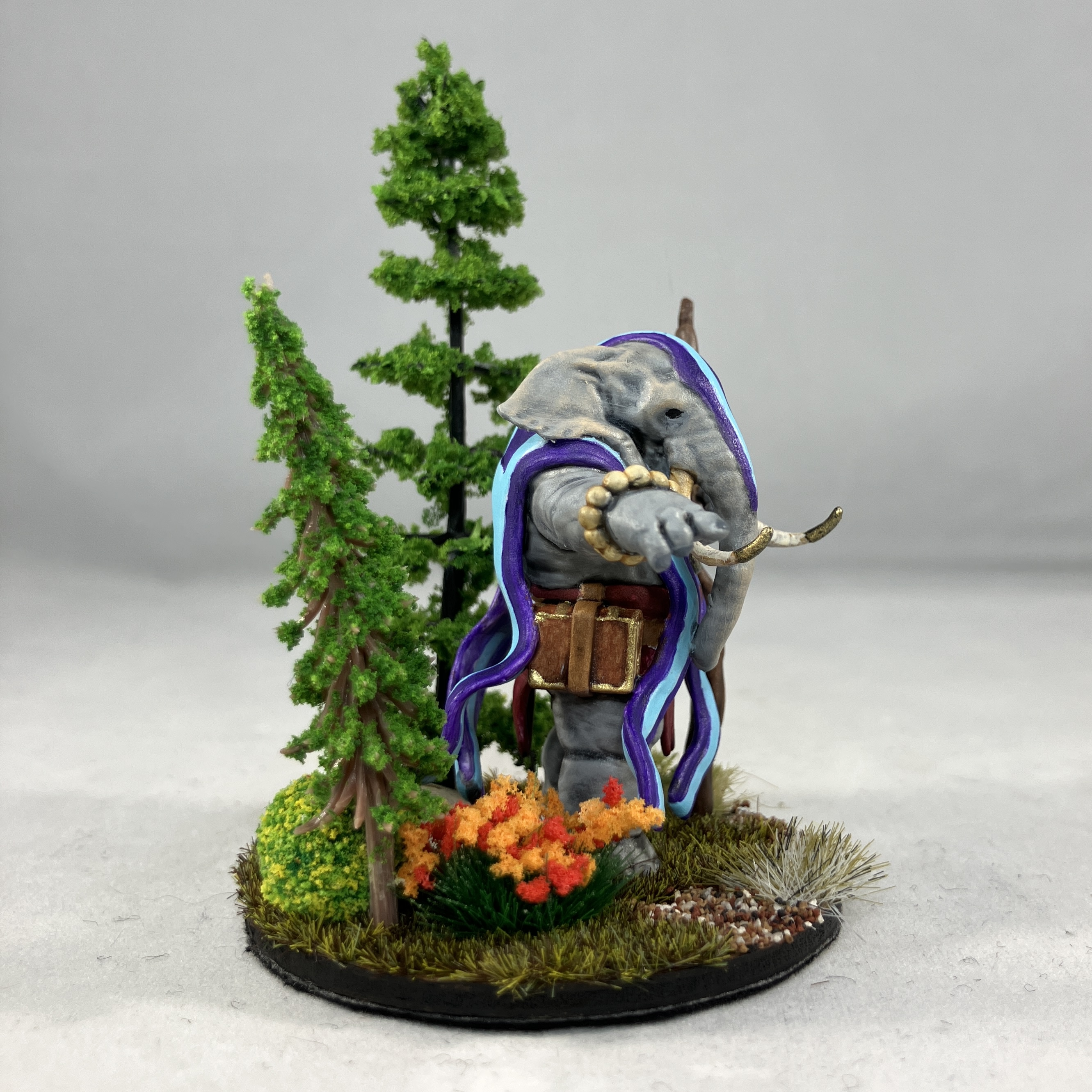 3D Printable Loxodon Druid - Tabletop Miniature by Yasashii Kyojin Studio