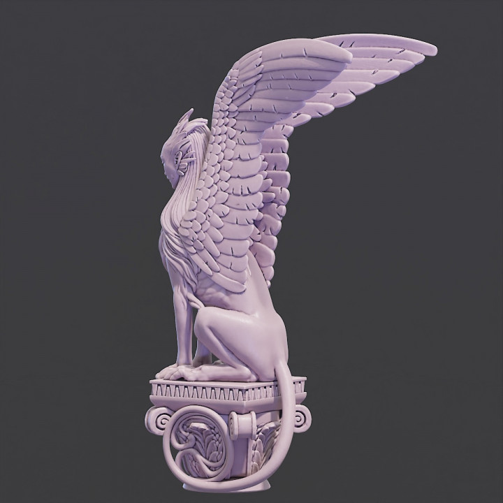 3D Printable Ancient Sphinx Statue by TheSurrealFactory
