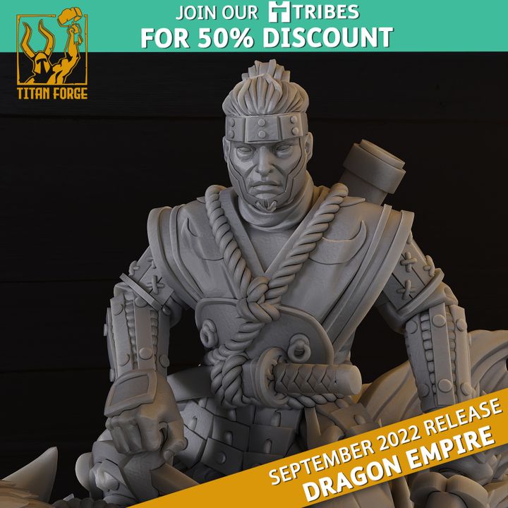 3D Printable Kirin Riders - Dragon Empire - Titan Forge Miniatures ...