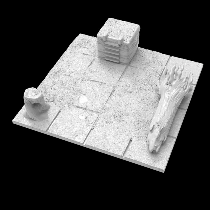3D Printable Forest Battle Map :: Incredible Realms Nulan & Tnjan by ...