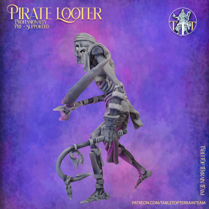 3D Printable Pirate Looter by Tabletop Terrain