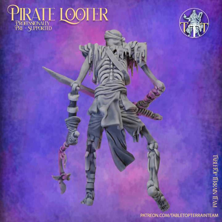 3D Printable Pirate Looter by Tabletop Terrain