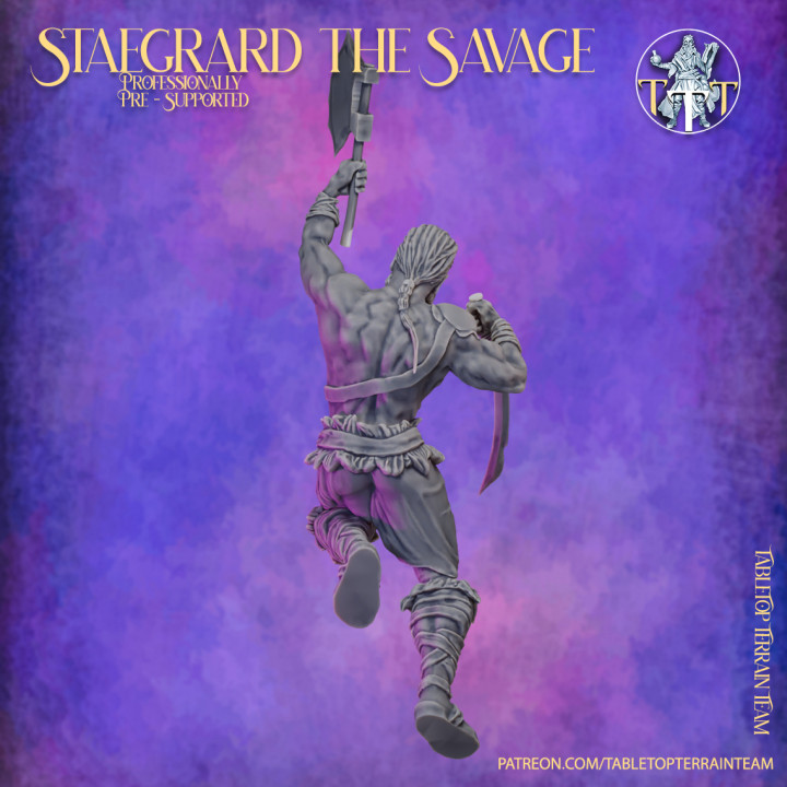 3D Printable Staegrard the Savage by Tabletop Terrain