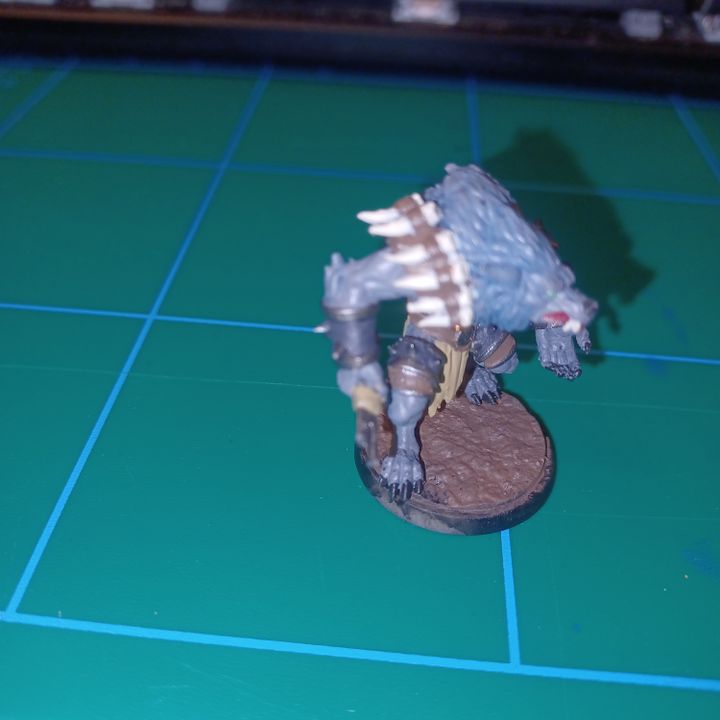 3D Print of Werewolf warrior V2 32mm pre-supported Free STL by williamseim