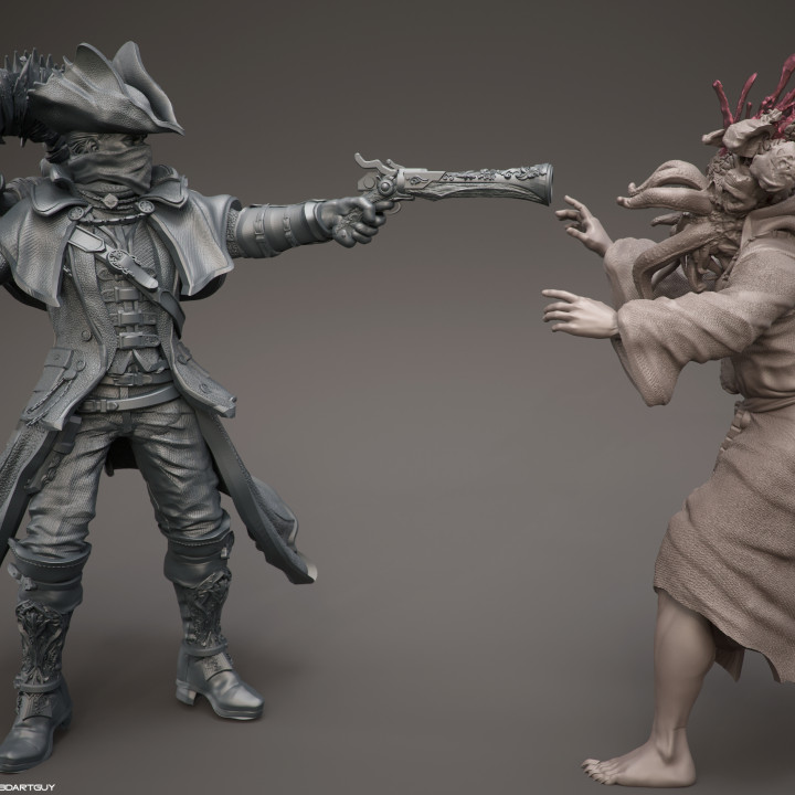 3D Printable Gothic Hunter by 3DArtGuy