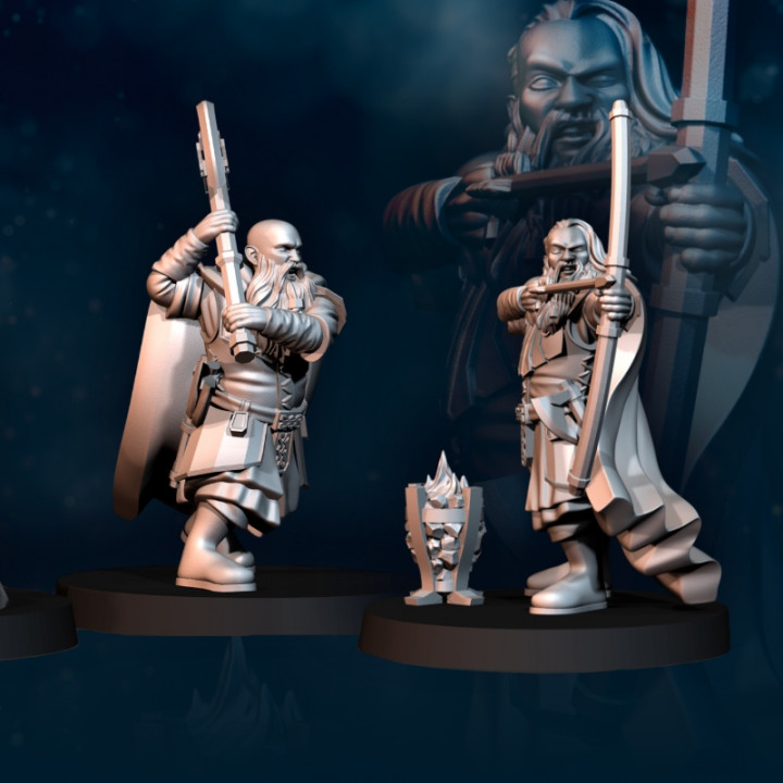 3D Printable 6x Kalak Dwarf Explorer | Kalak Dwarves | Davale Games ...