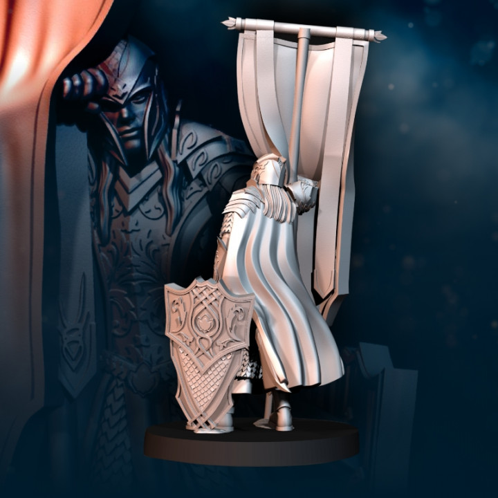 3D Printable Armoured Wood Elf Banner | Wood Elves | Fantasy by Davale ...