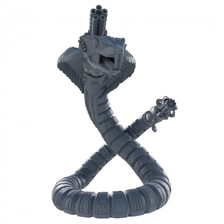 3D Printable Cyber Snakes/Worms Sci Fi Mech With Optional Weapons by ...