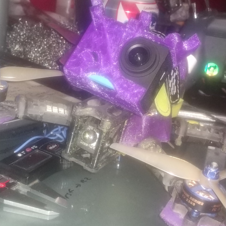 3D Printable TBS source one V5 gopro style mount by PapamidnightFPV